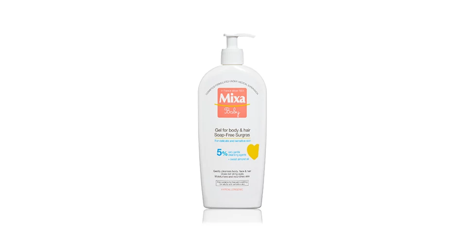 Mixa Baby Tápláló Tusfürdő és Sampon, 400 ml - TUSFÜRDŐK, FÜRDŐBOMBÁK